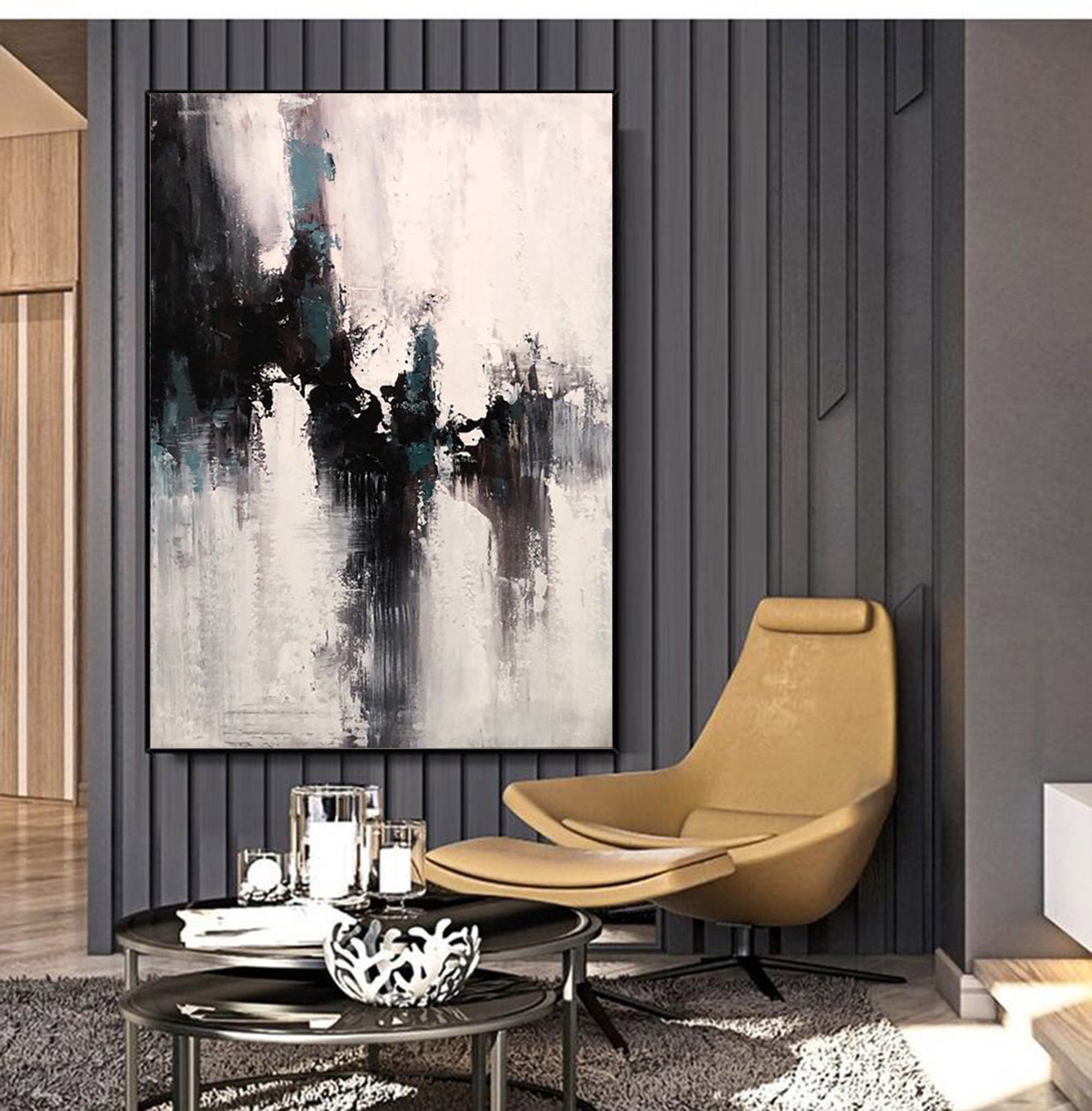 Large Canvas Wall Art Abstract Painting Original Large | Etsy