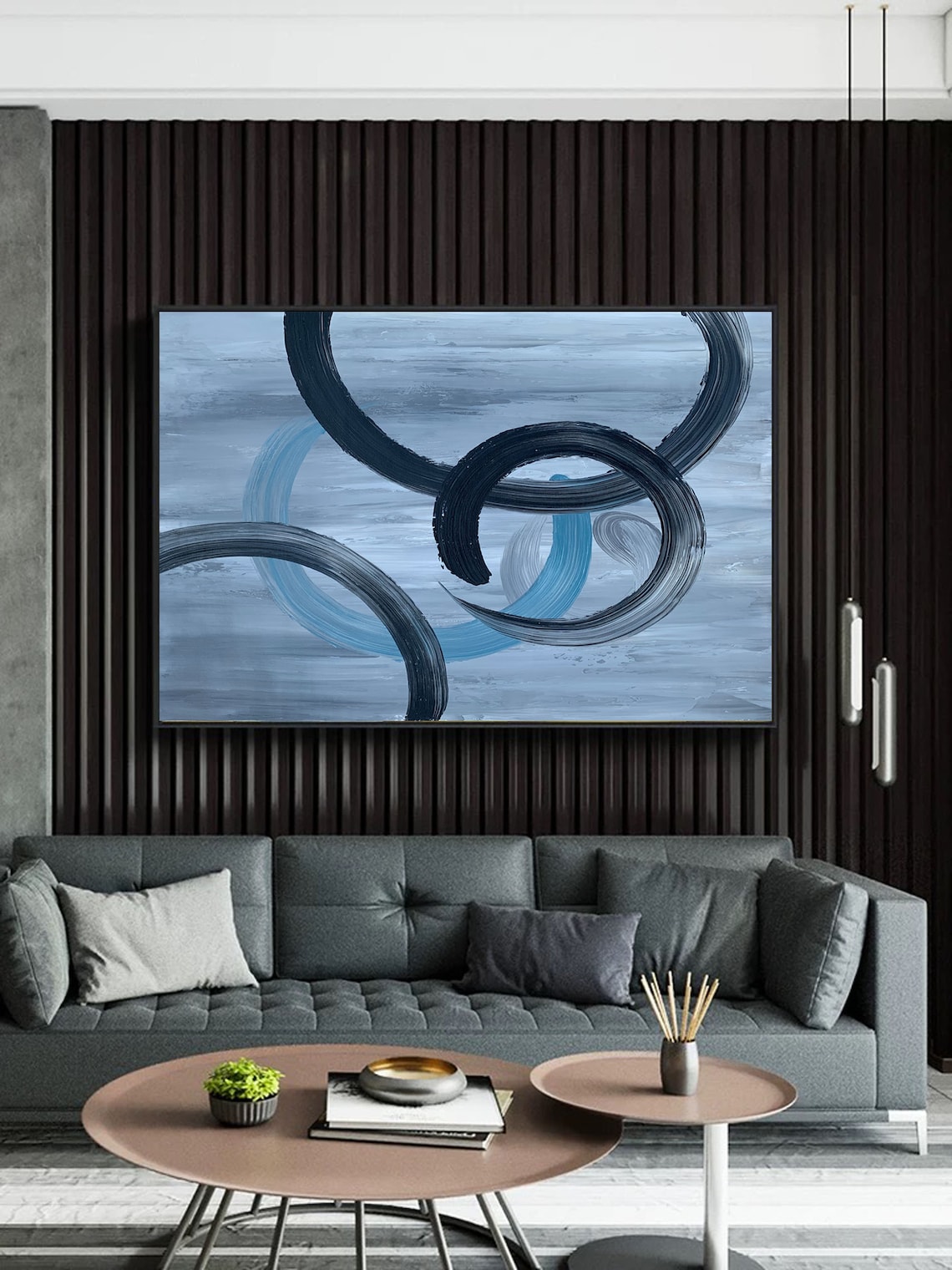 Large abstract canvas wall artoriginal paintings on | Etsy