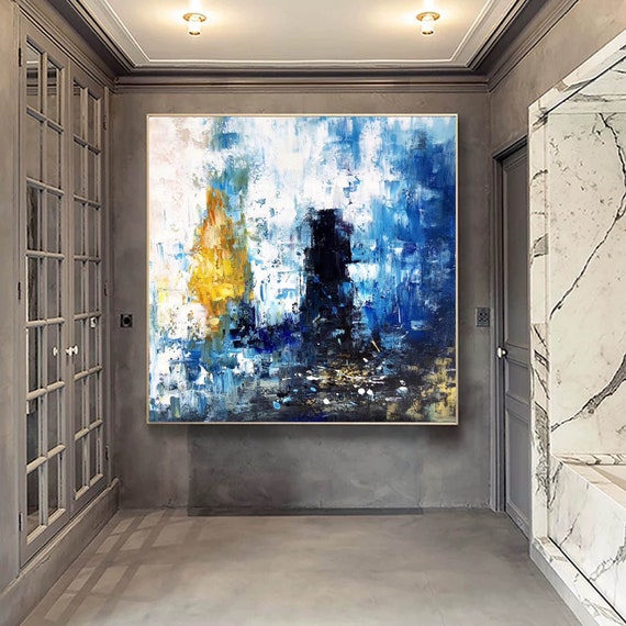 Large Abstract Painting Originalbig Abstract Canvas Wall - Etsy