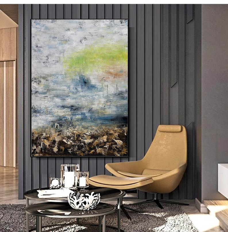 Large Canvas Wall Artoversized Wall Artmodern Abstract - Etsy