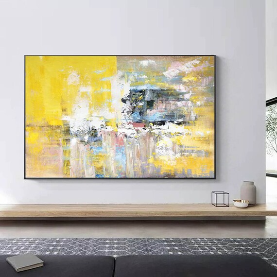 Oversized Wall Art Canvas Large Abstract Painting on - Etsy