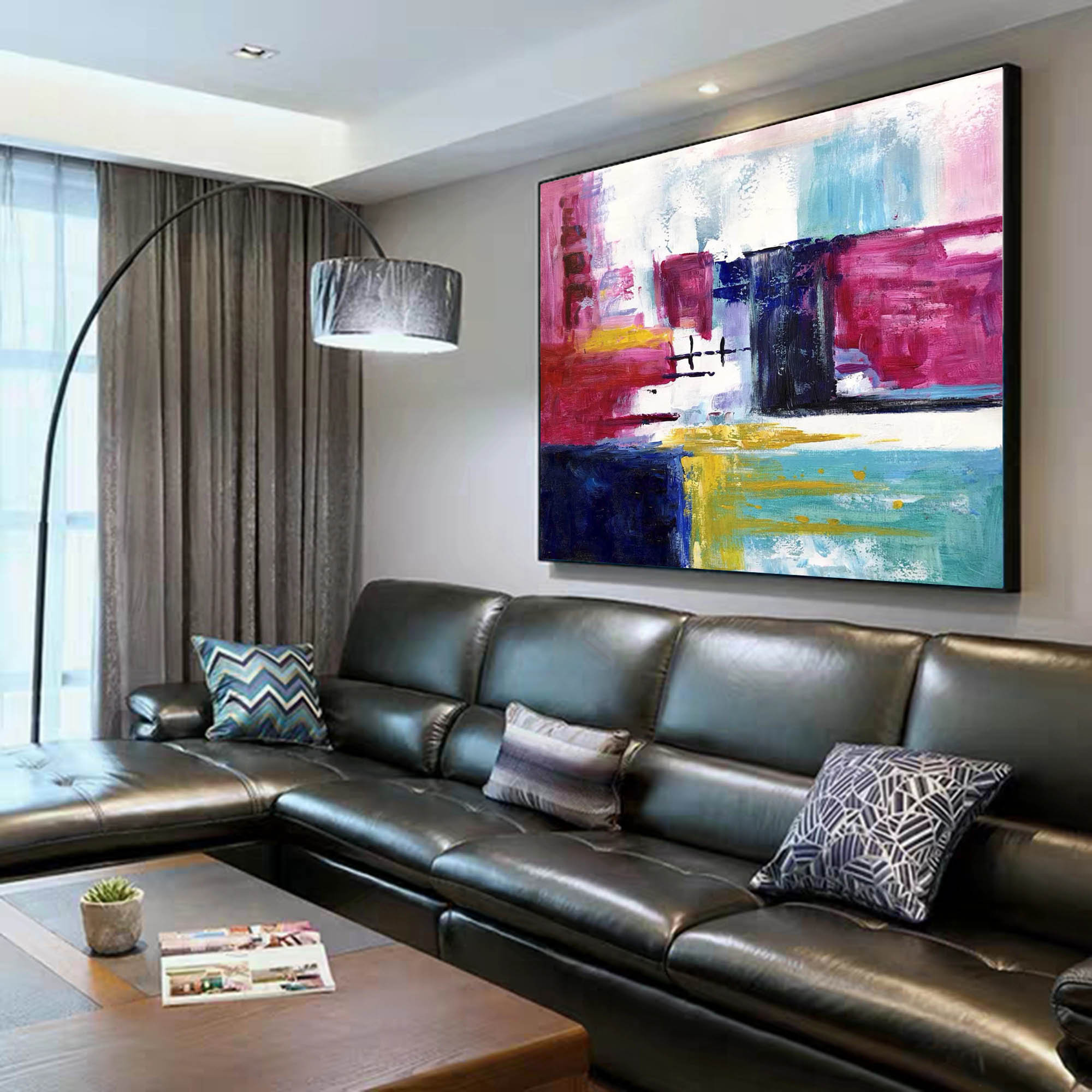 Oversized Abstract Painting,original Canvas Art,extra Large Painting ...