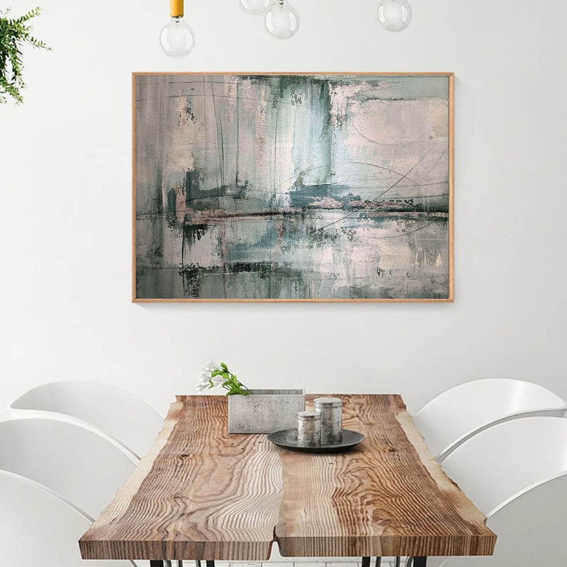 Dining room paintinglarge abstract wall artlarge oil | Etsy