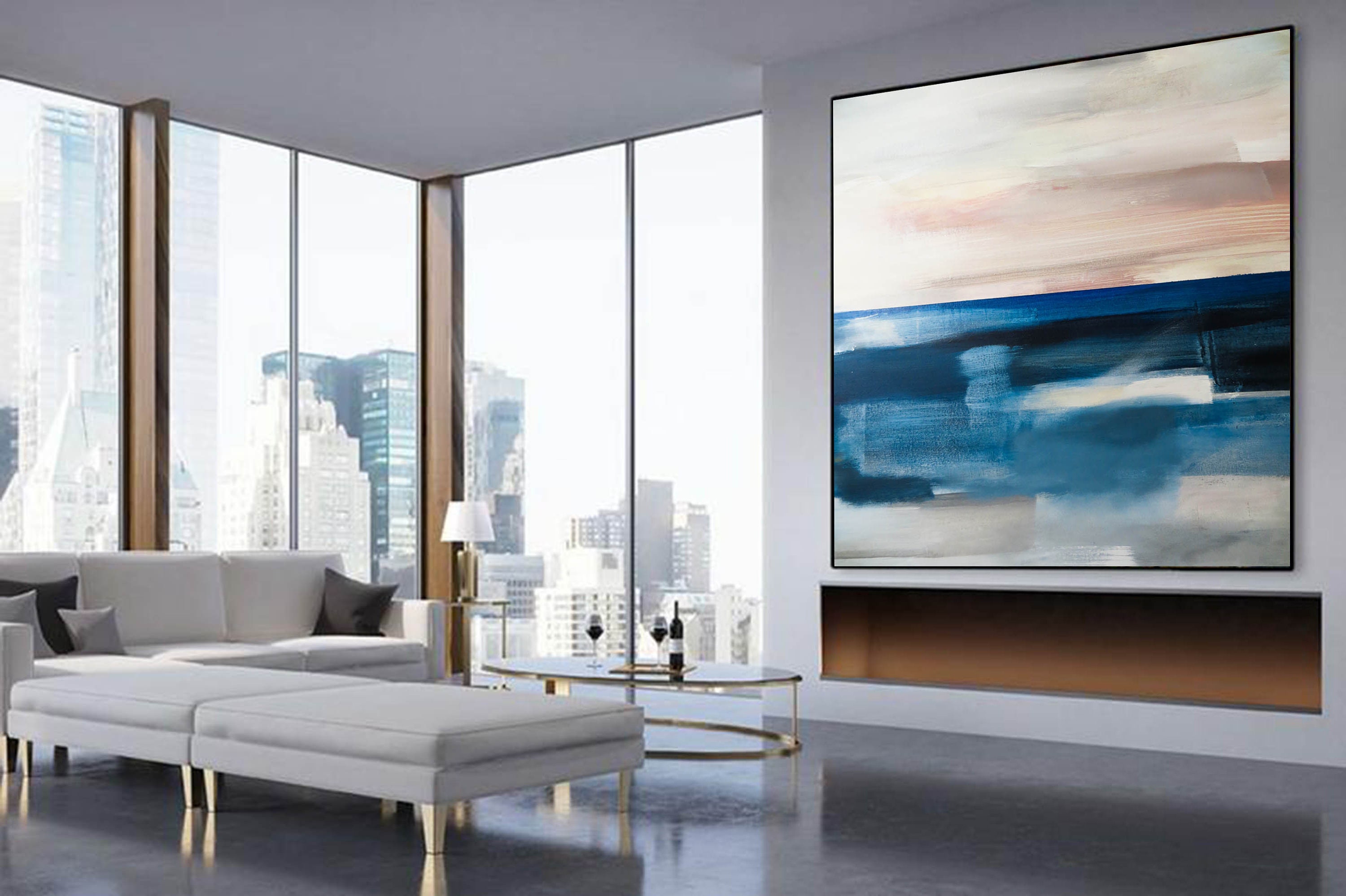 Oversized Wall Art Canvas,living Room Painting,oversized Wall Art ...