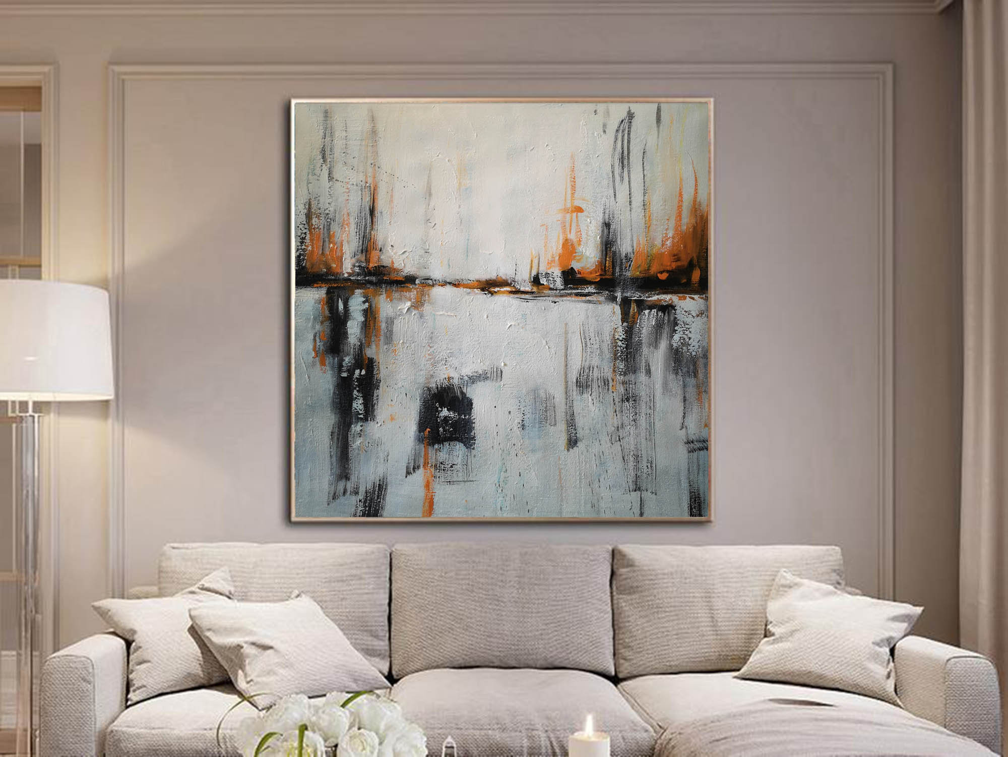 Large Canvas Art,modern Abstract Wall Art,large Abstract Painting ...