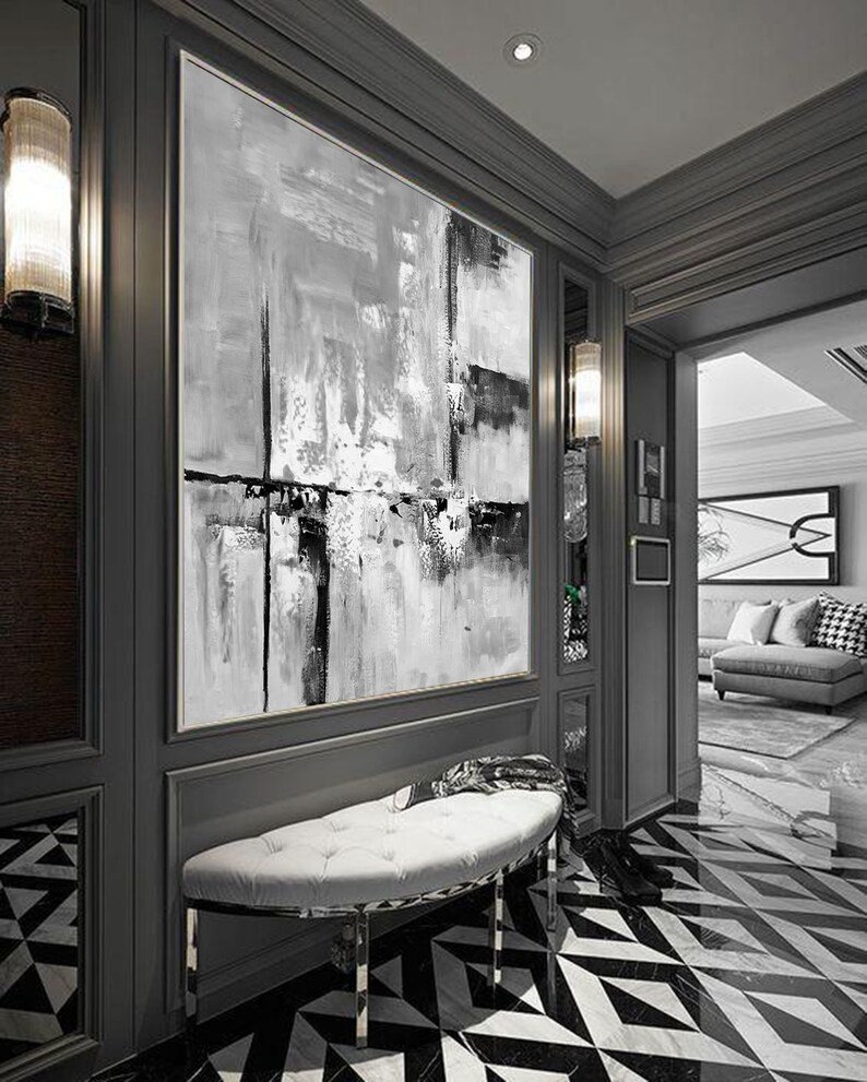 Original Abstract Painting on Canvasoffice Wall Art | Etsy