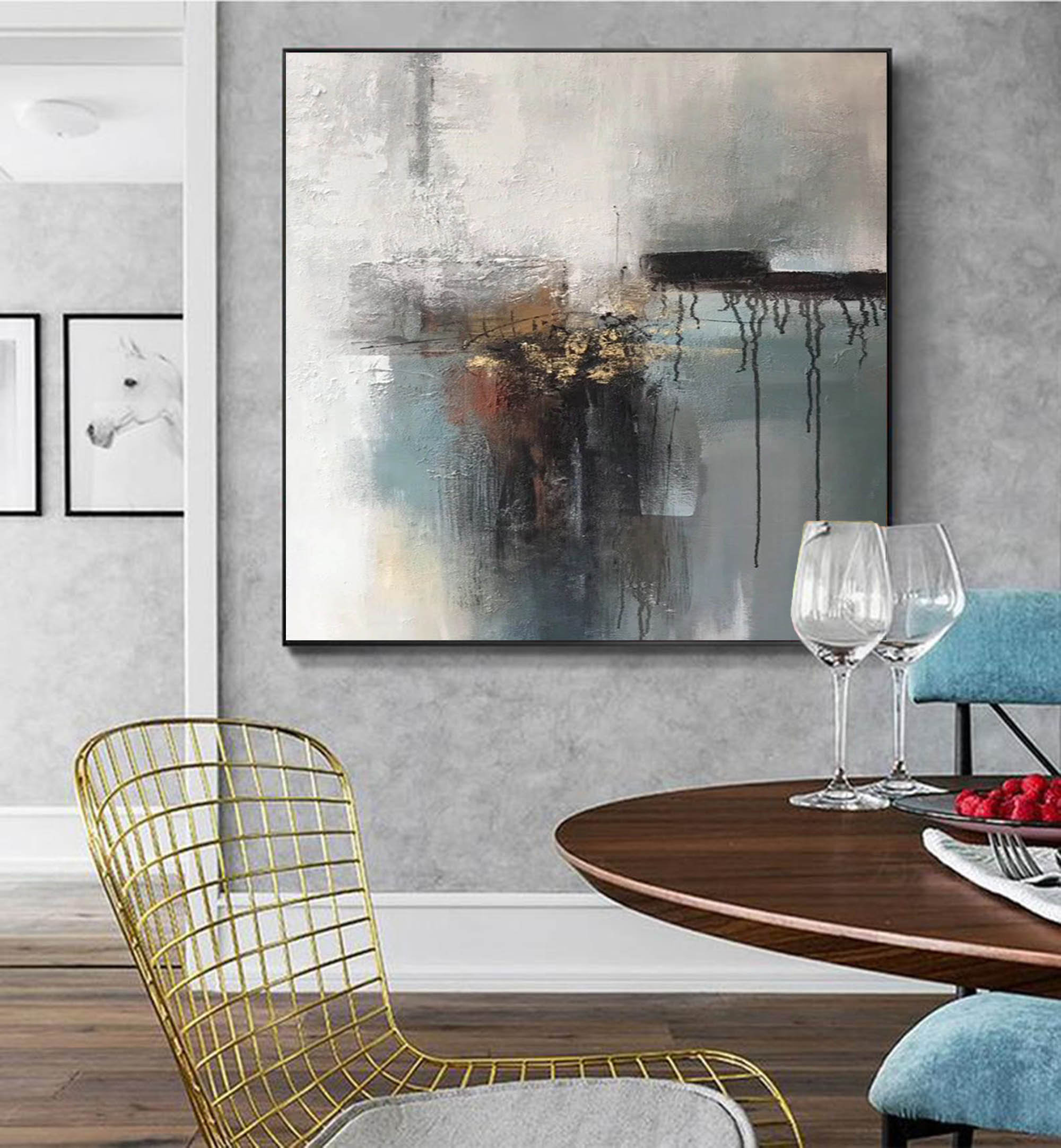 Large Abstract Painting Canvasextra Large Wall Art | Etsy