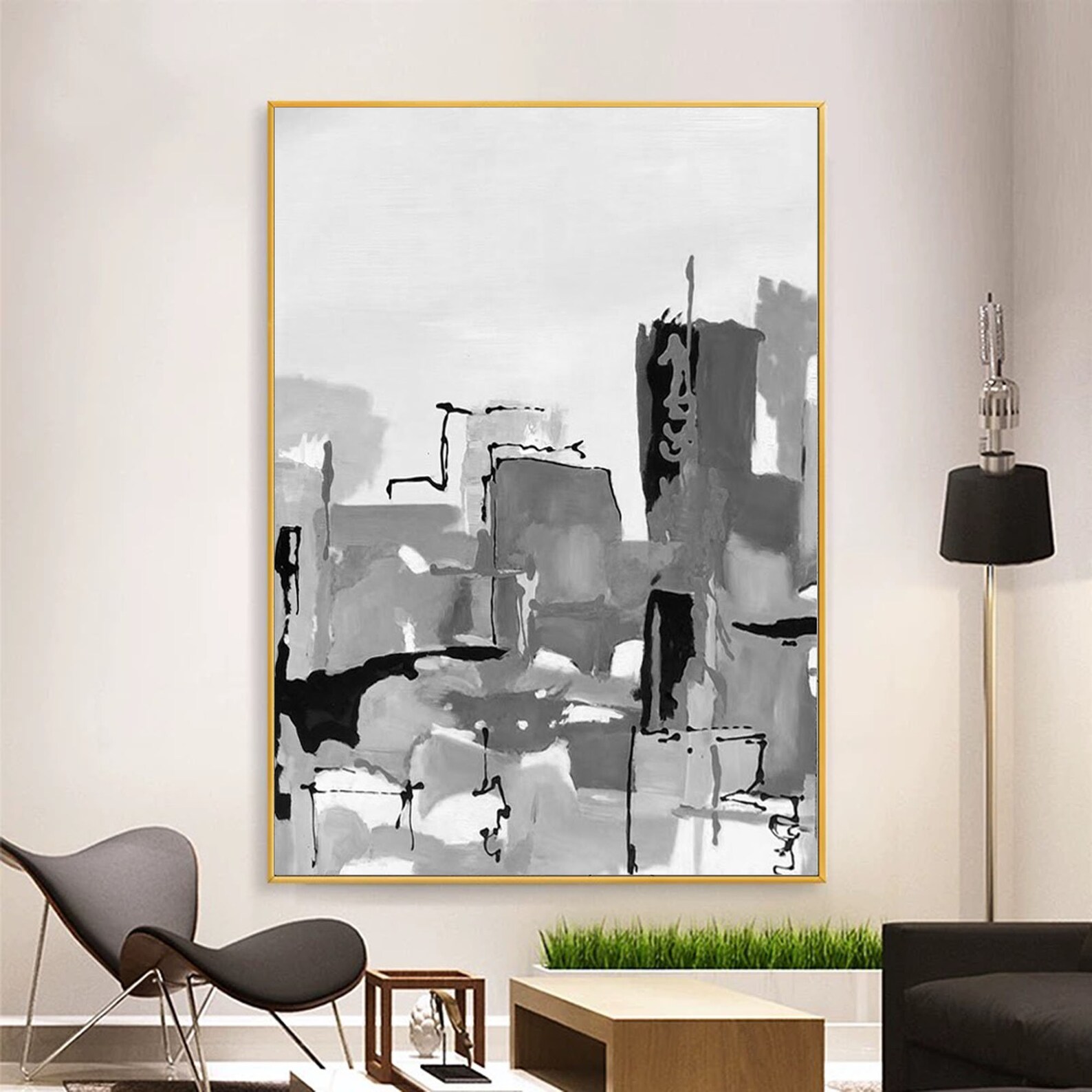 Modern Abstract Wall Artmodern Abstract Painting on - Etsy