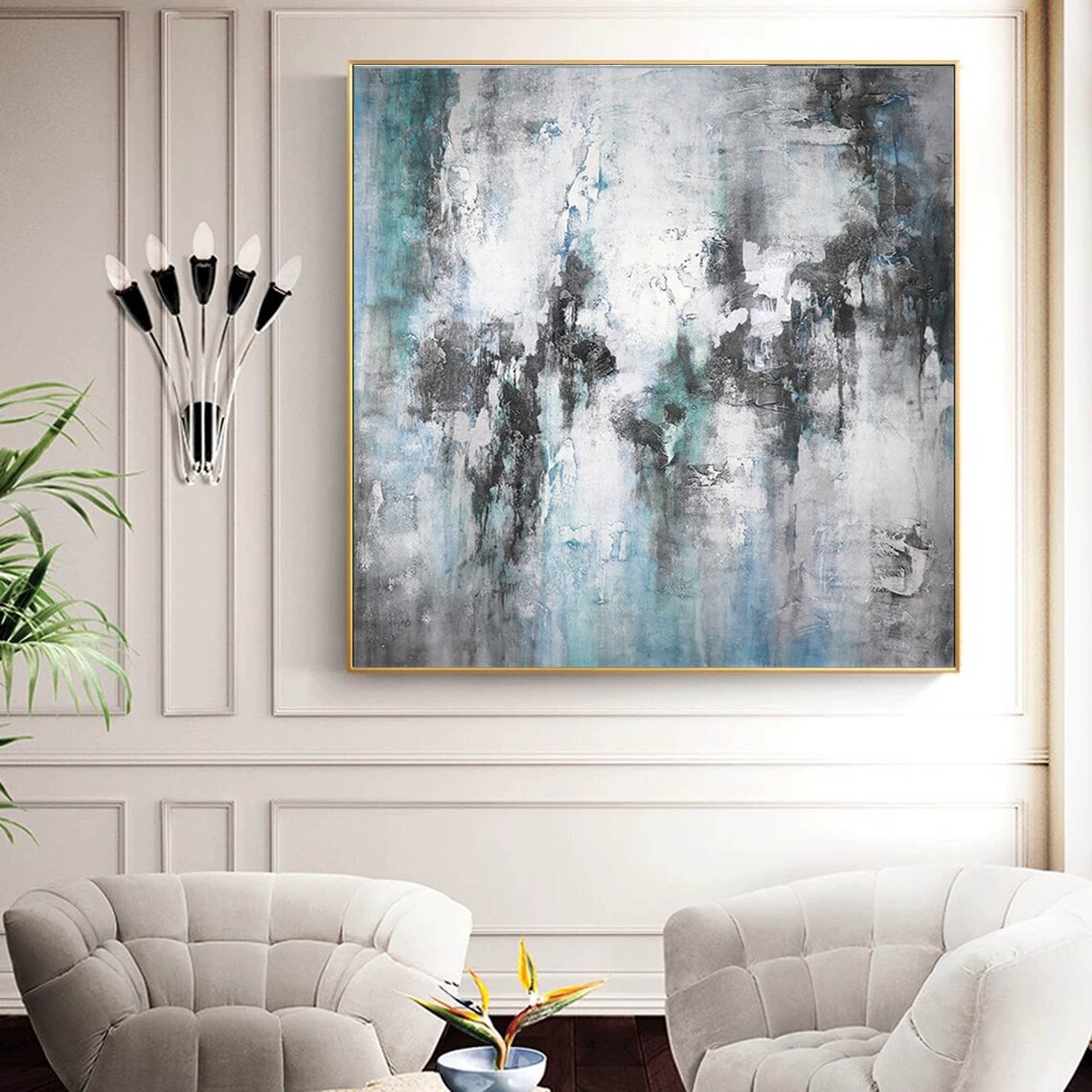 Large abstract painting canvas original abstract oil | Etsy