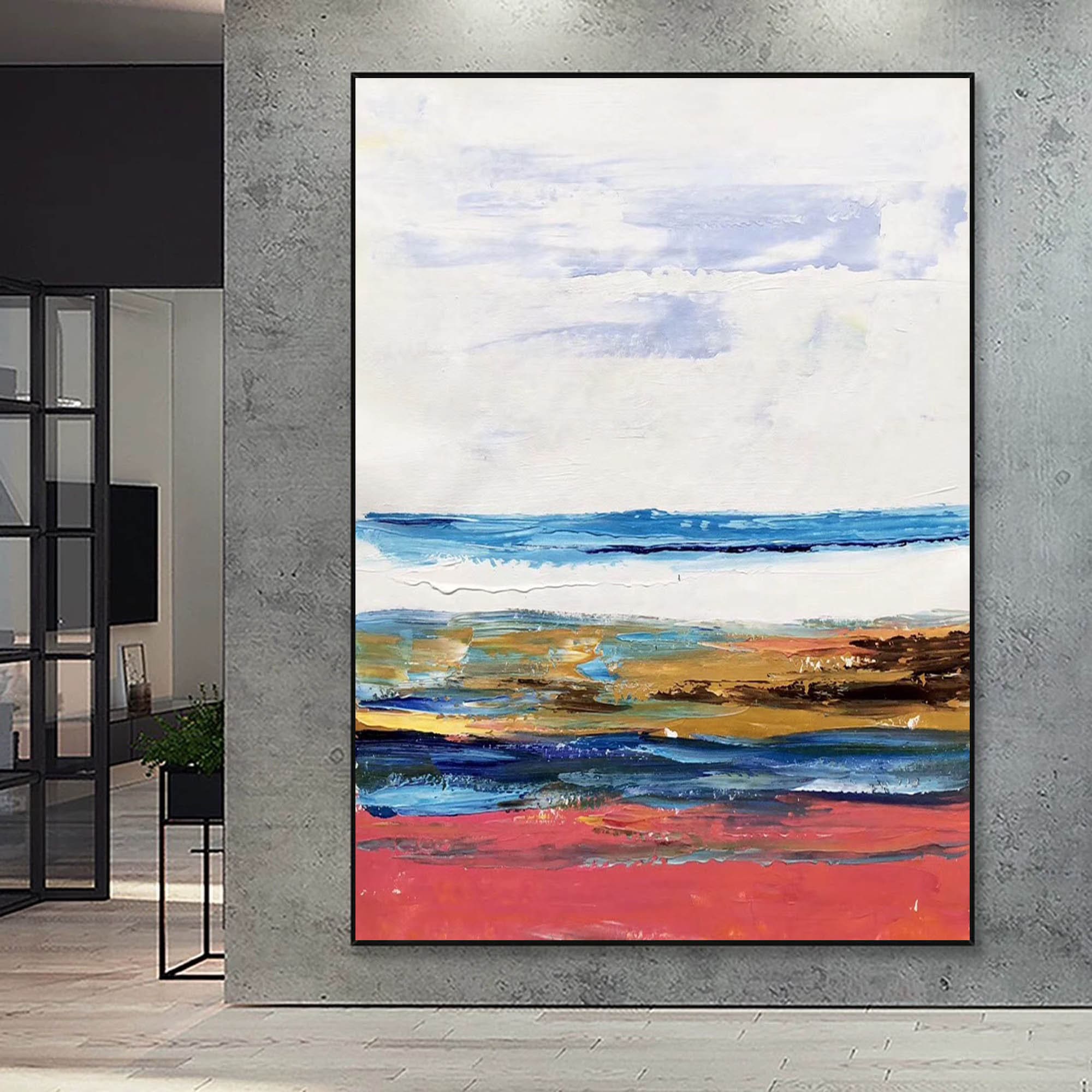 Extra Large Wall Art Framed,original Canvas Painting,modern Wall Art ...