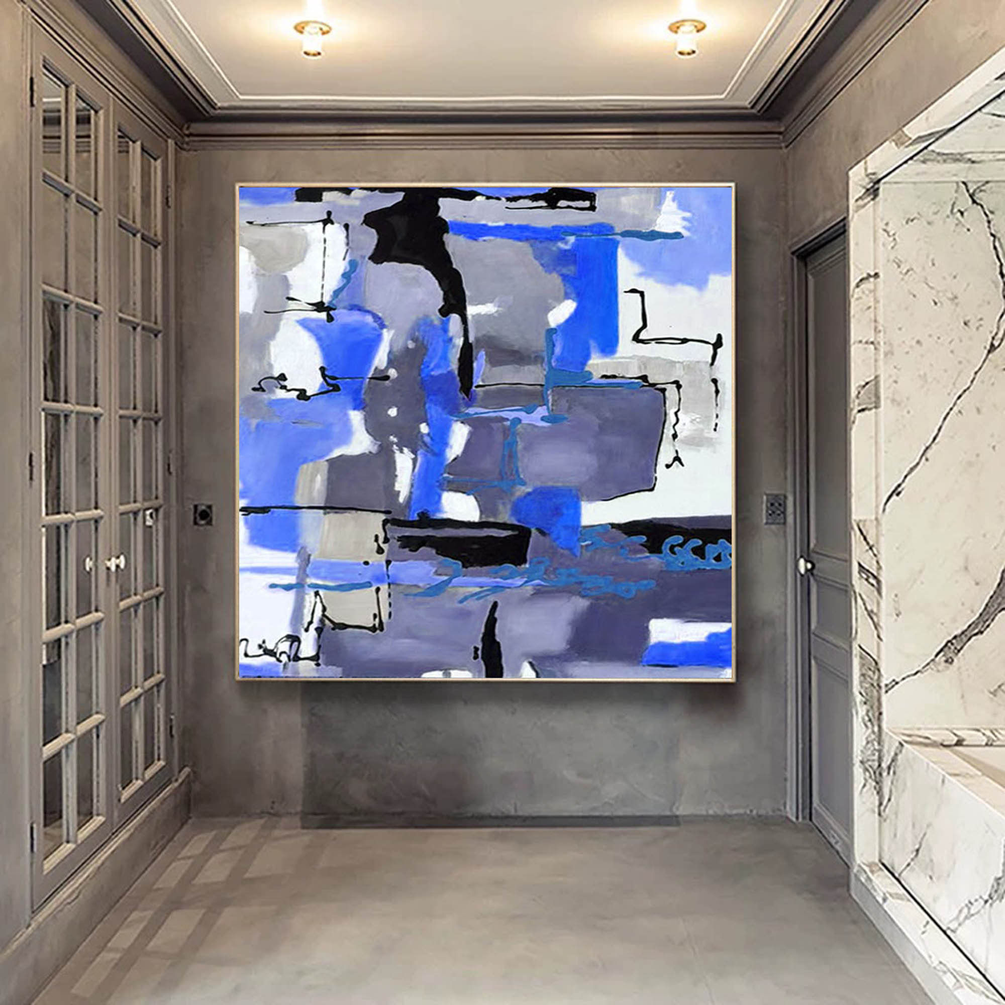 Extra large wall art canvasmodern abstract wall artoriginal | Etsy