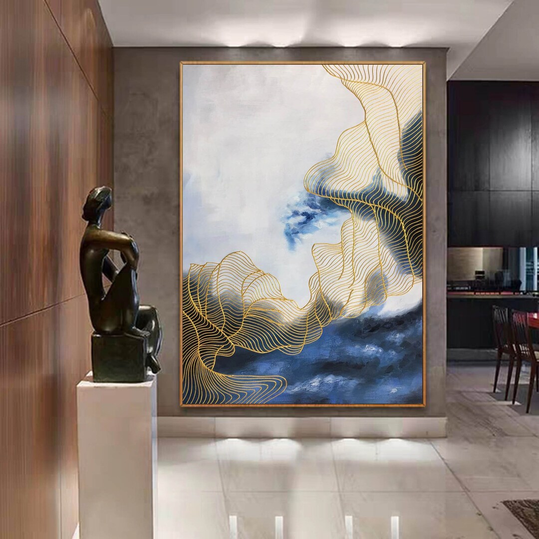 Large Abstract Canvas Art,large Original Oil Painting Abstract,extra ...