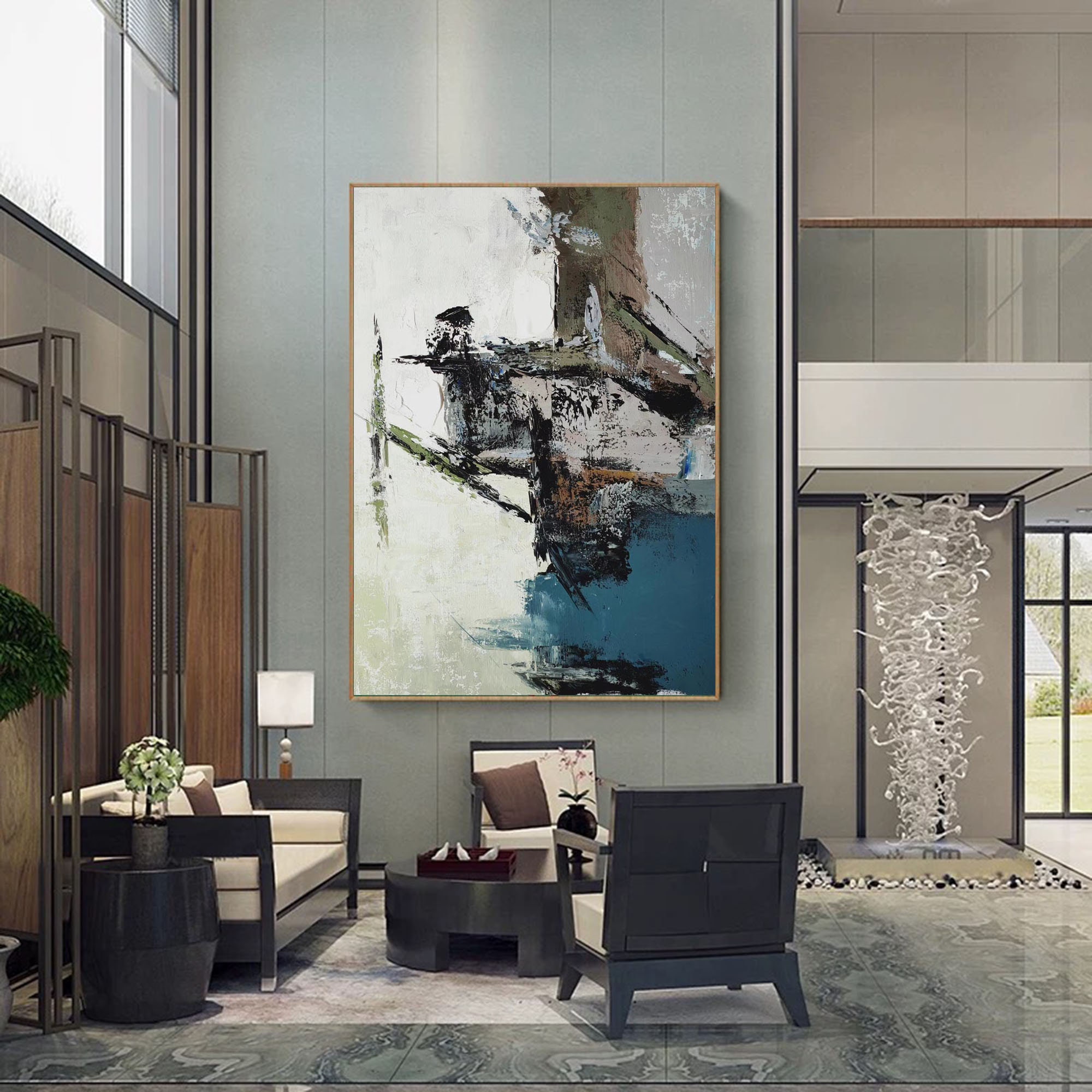 Oversized wall art canvaslarge canvas artabstract oil | Etsy