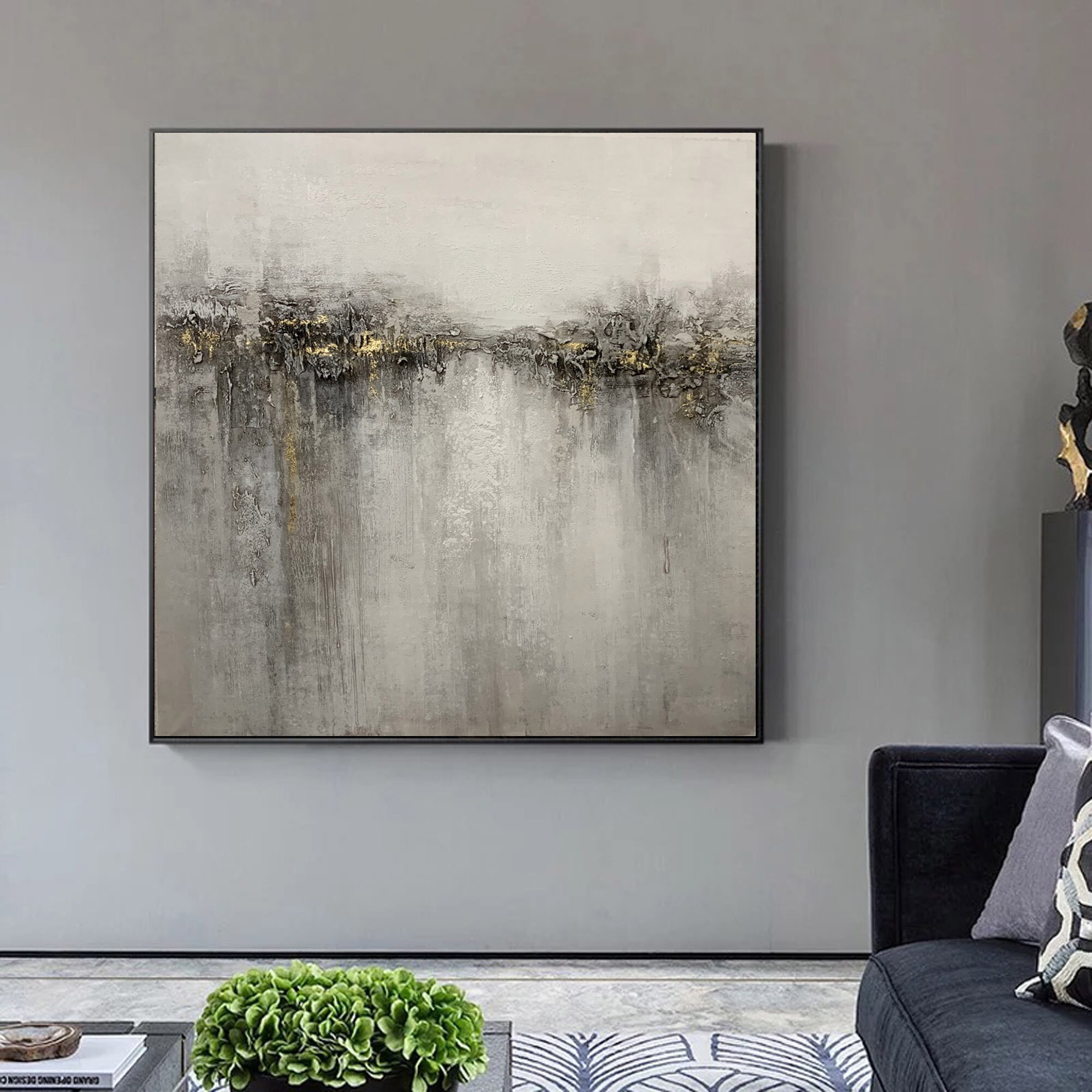 Oversized Abstract Painting on Canvaslarge Abstract Wall - Etsy