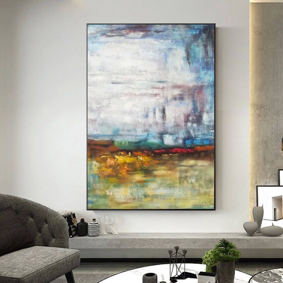 Large Abstract Paintinglarge Canvas Artoversized Canvas | Etsy