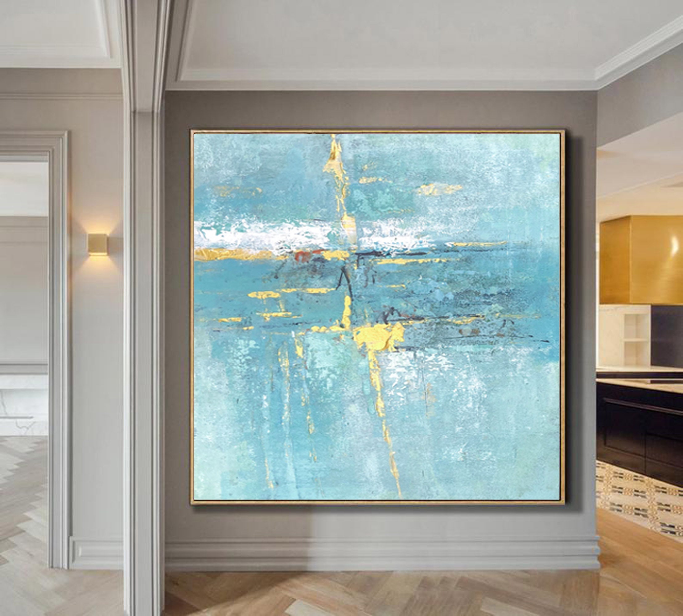 Extra large canvas art large abstract acrylic paintingmodern | Etsy