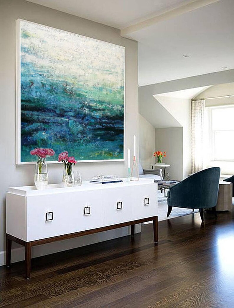 Oversized Abstract Painting on Canvas,extra Large Canvas Wall Art ...