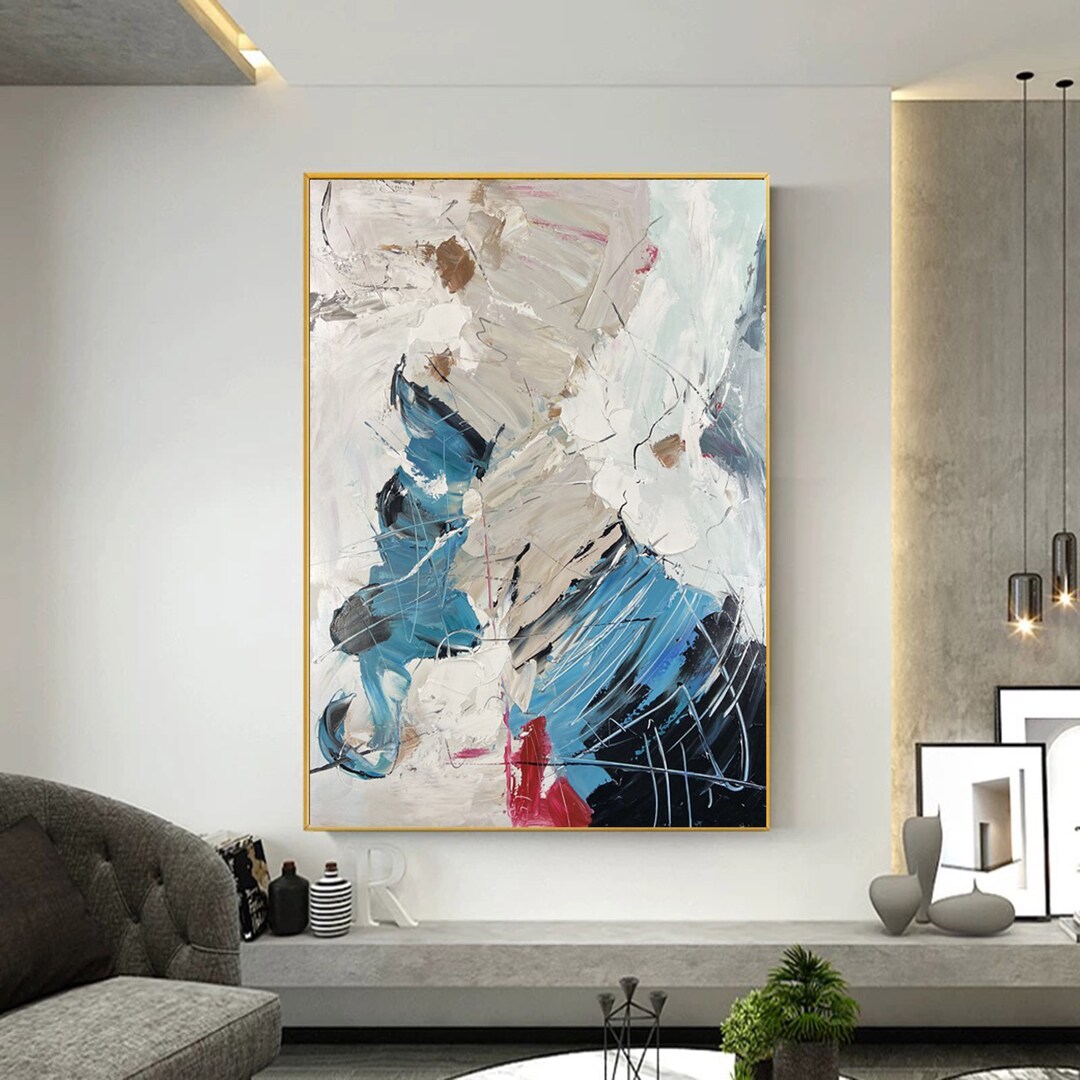 Large Canvas Wall Art,large Abstract Painting,extra Large Wall Art ...