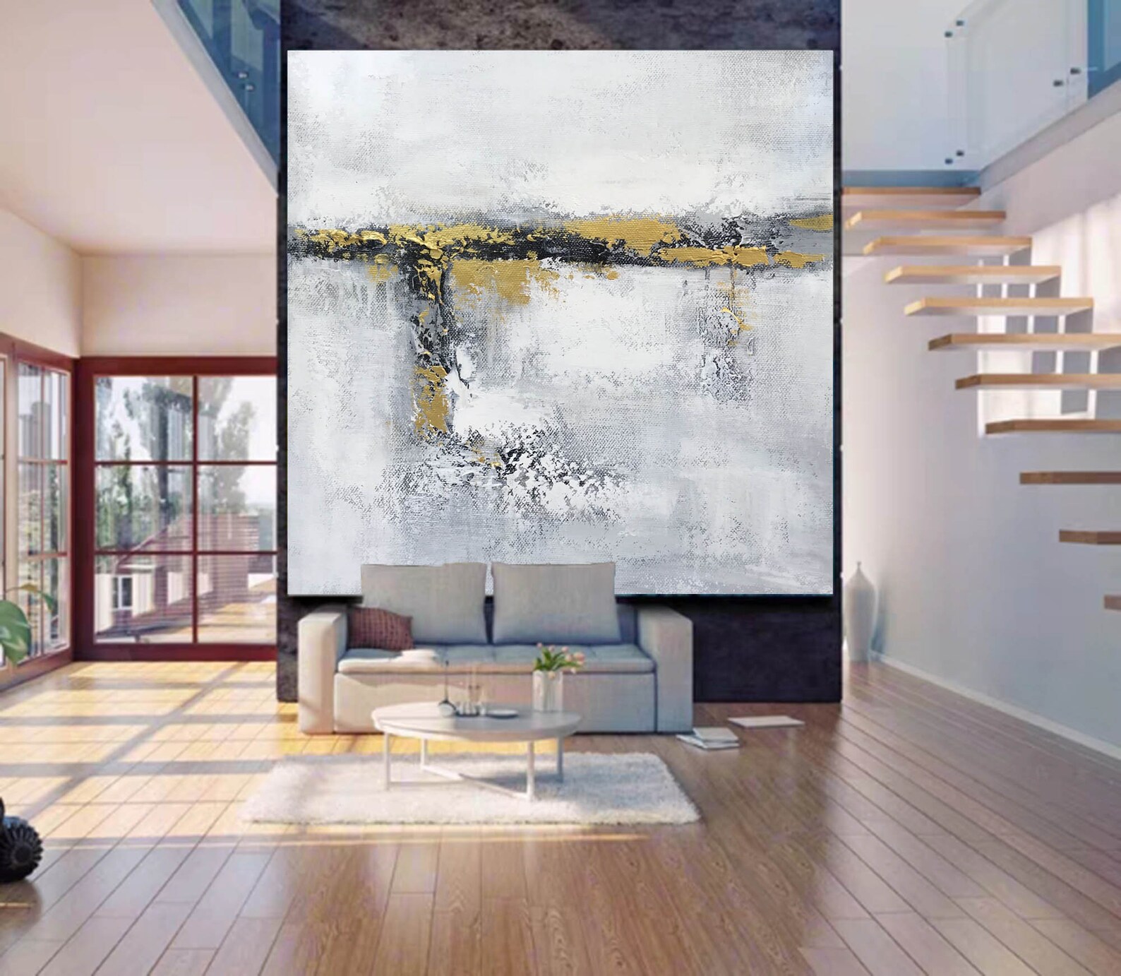 Large Canvas Wall Art,large Abstract Painting,extra Large Wall Art ...