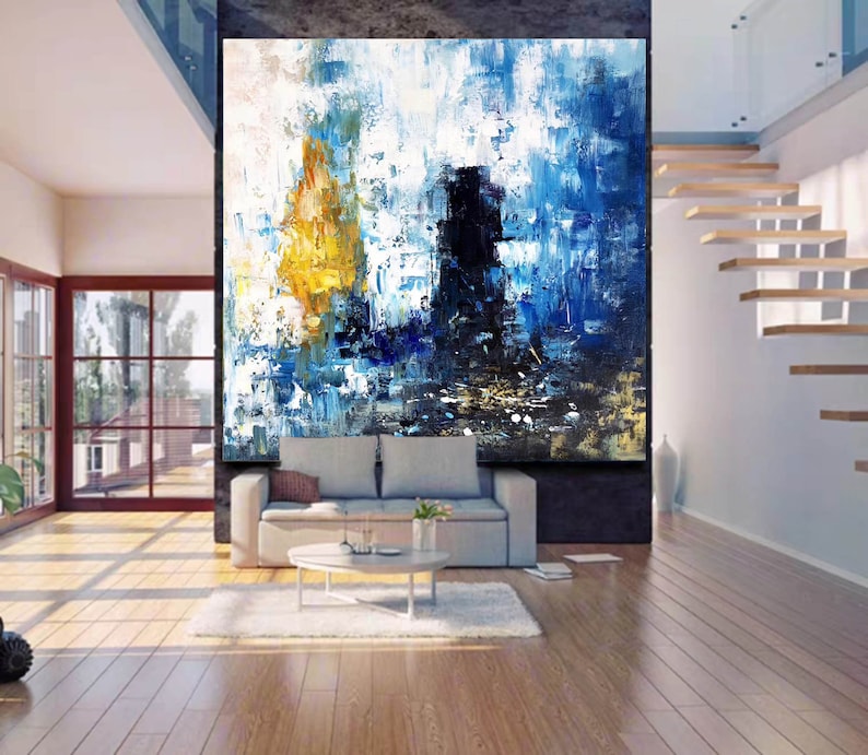 Large Abstract Painting Originalbig Abstract Canvas Wall - Etsy