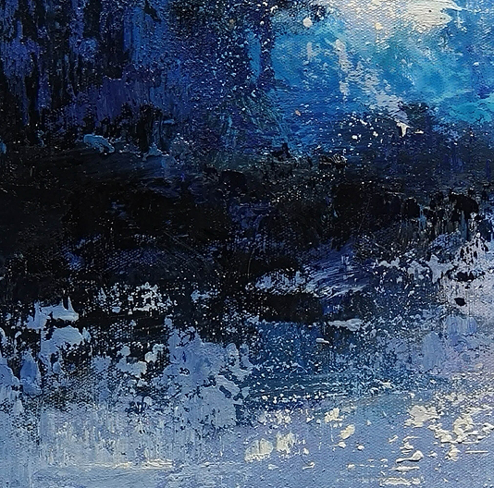 Wall decor living room blue wall art wall decor bedroom | Etsy