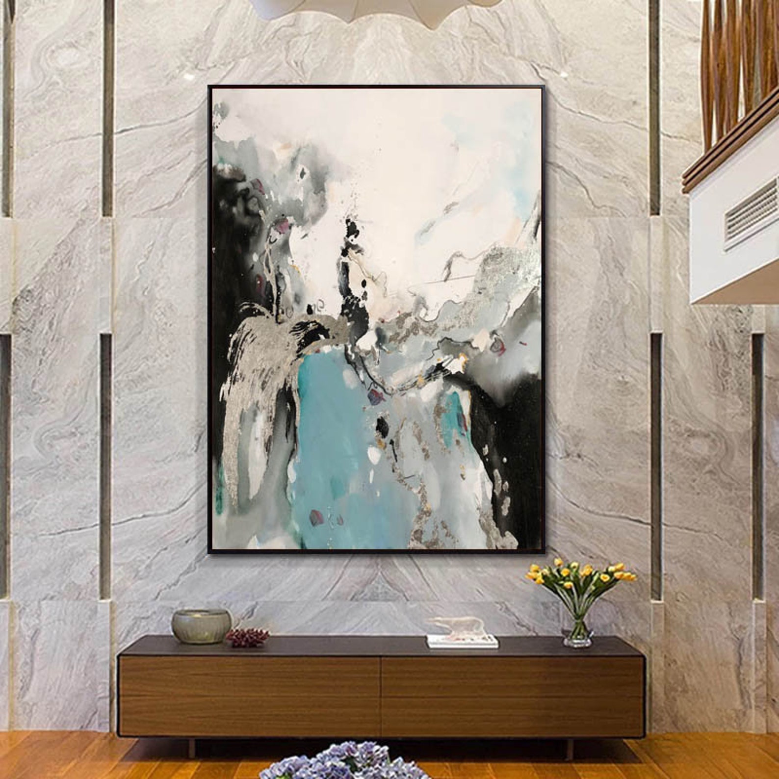 Extra Large Wall Art Modern Abstract Painting Original Large - Etsy