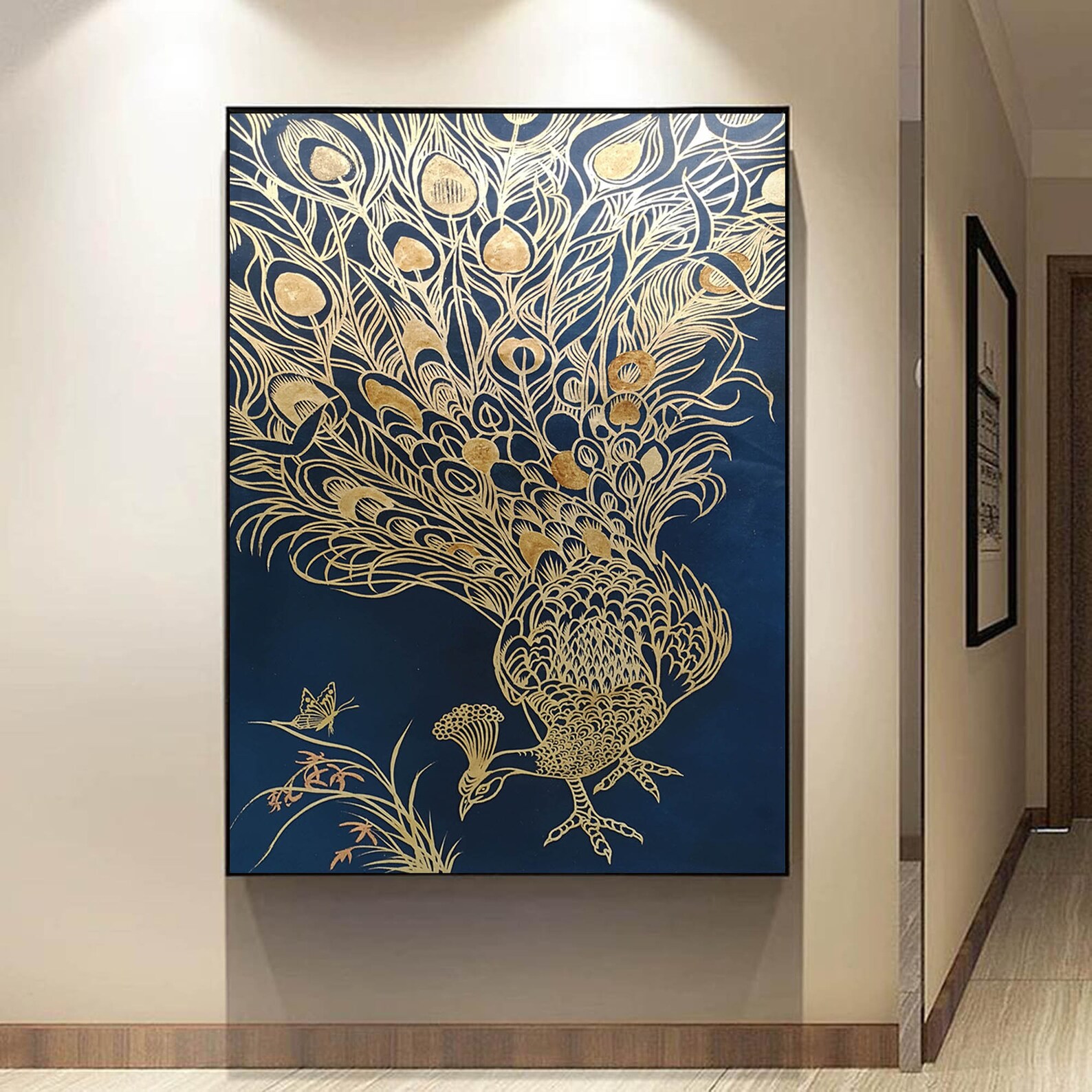 Peacock Painting on Canvas Original,abstract Painting Acrylic,large ...