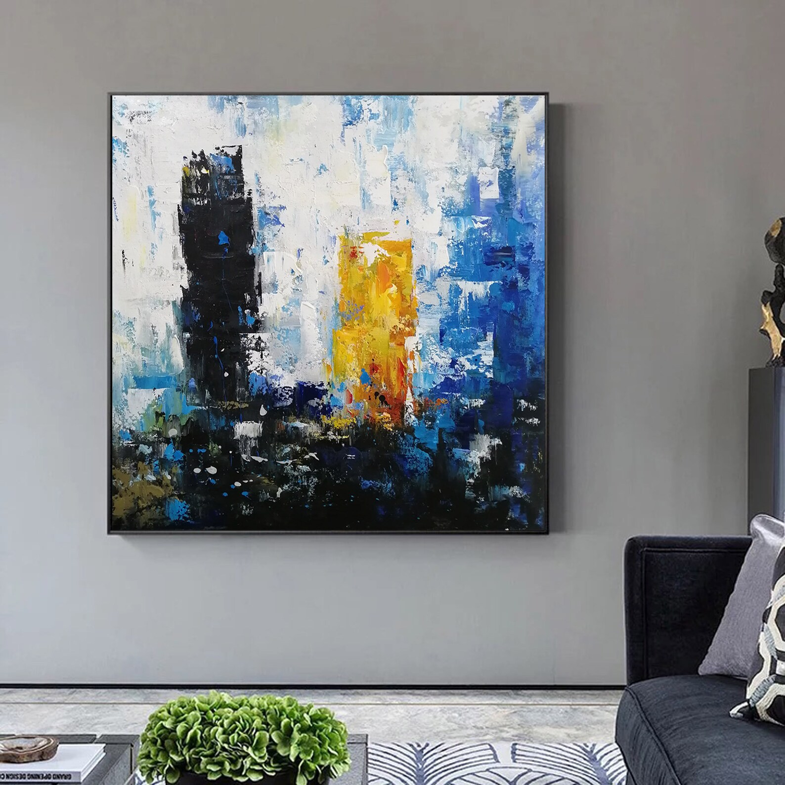 Large Abstract Canvas Art Original Abstract Painting - Etsy