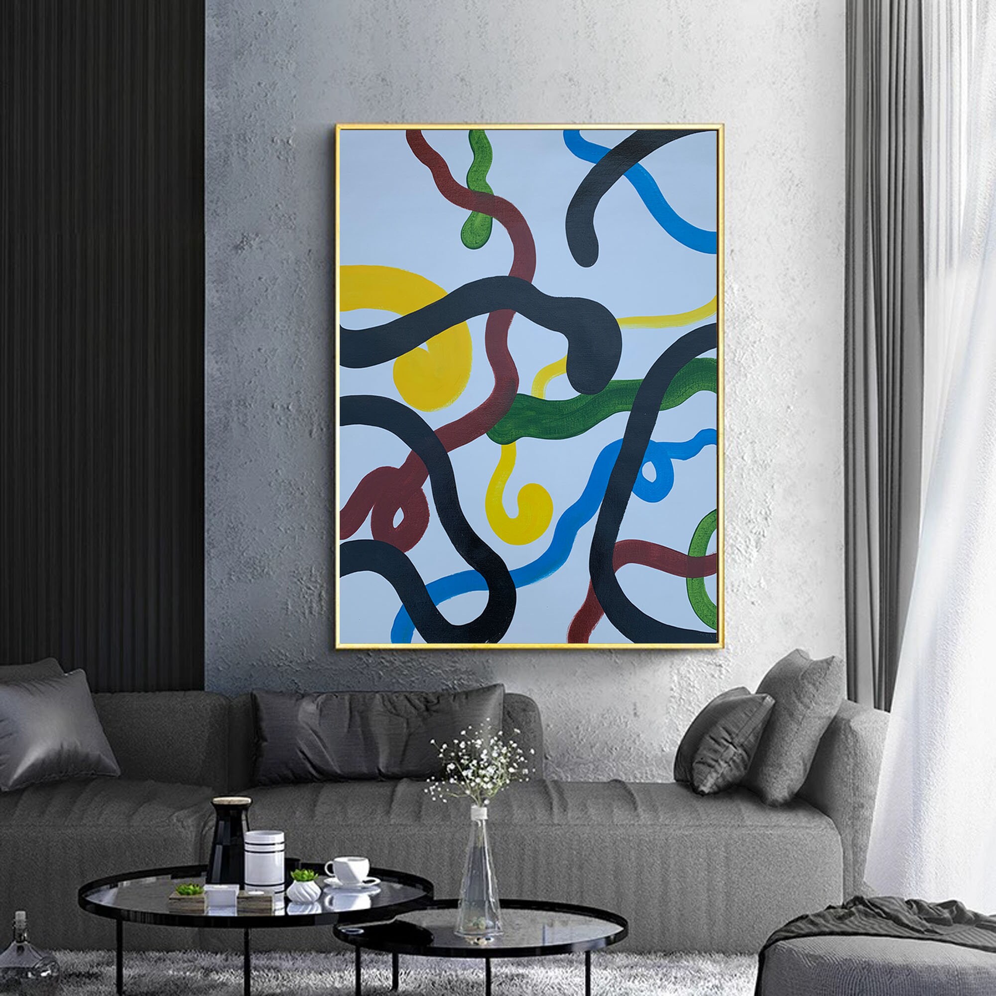 Extra Large Wall Art Abstract Large Abstract Canvas Art | Etsy