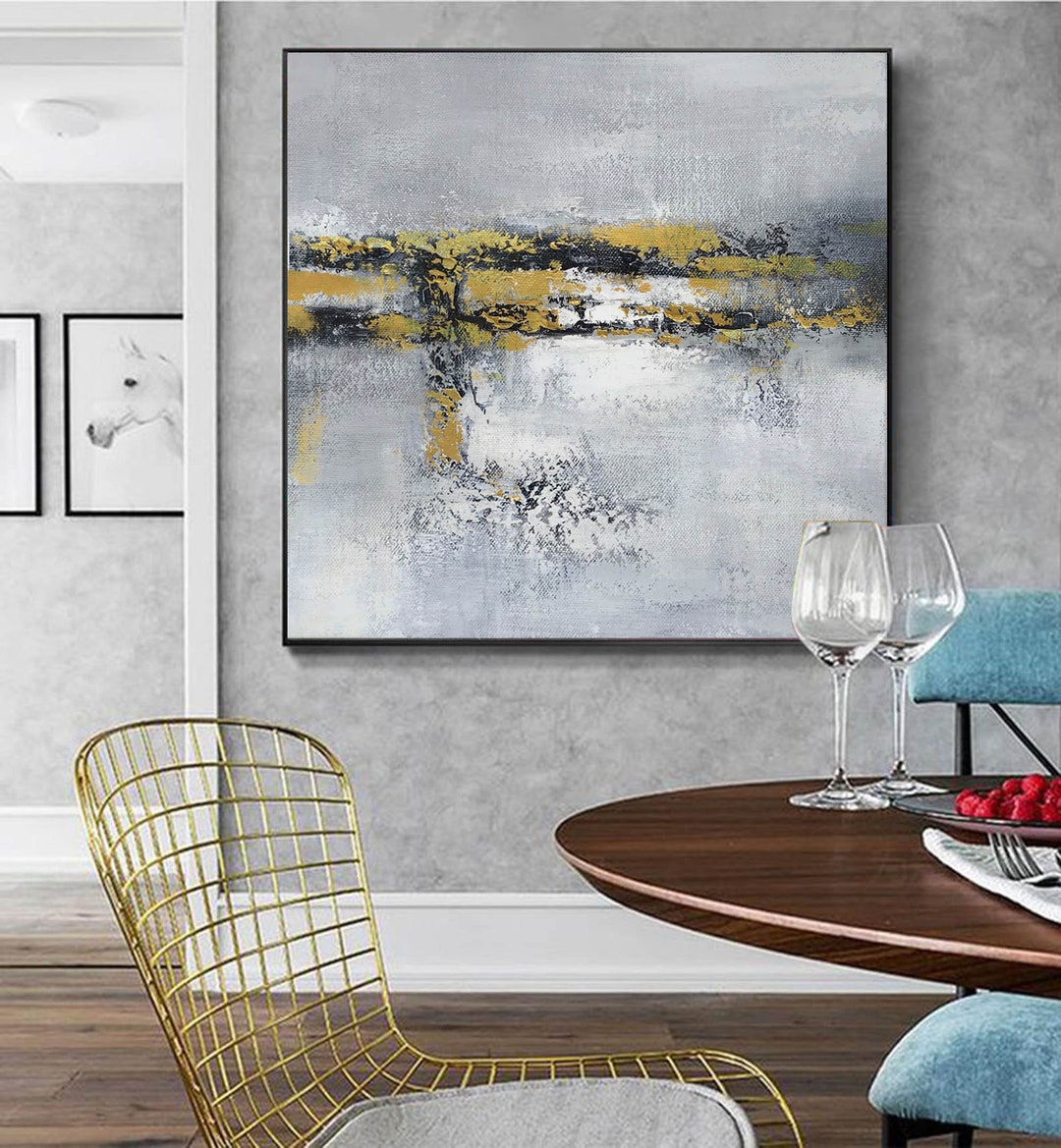 Large Modern Abstract Painting,large Oil Painting Abstract,living Room ...