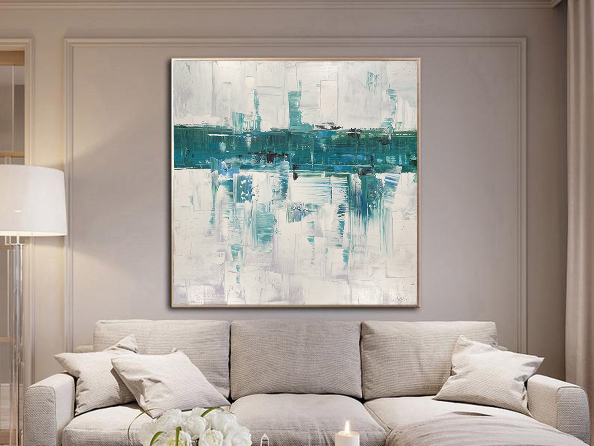 Modern Abstract Paintinglarge Abstract Canvas Artextra Large | Etsy