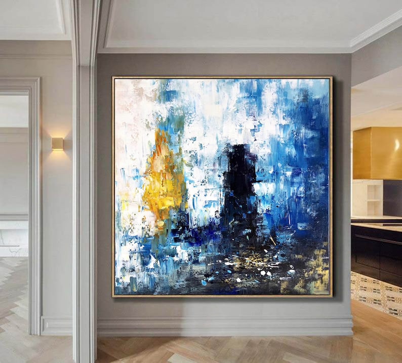 Large Abstract Painting Original,big Abstract Canvas Wall Art,oversized ...