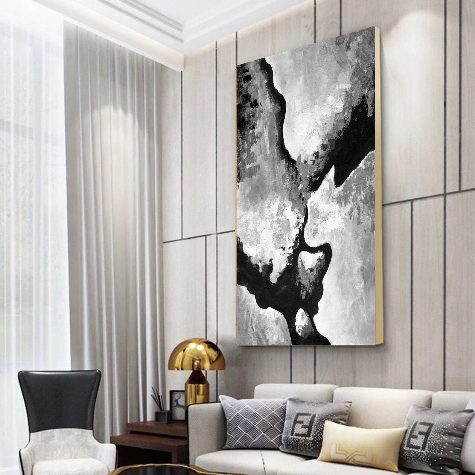 Abstract Painting Originalliving Room Paintingmodern - Etsy