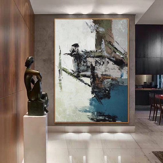 Oversized wall art canvas large canvas art abstract oil painting on canvas large acrylic painting abstract modern wall art canvasH341 Etsy Polska