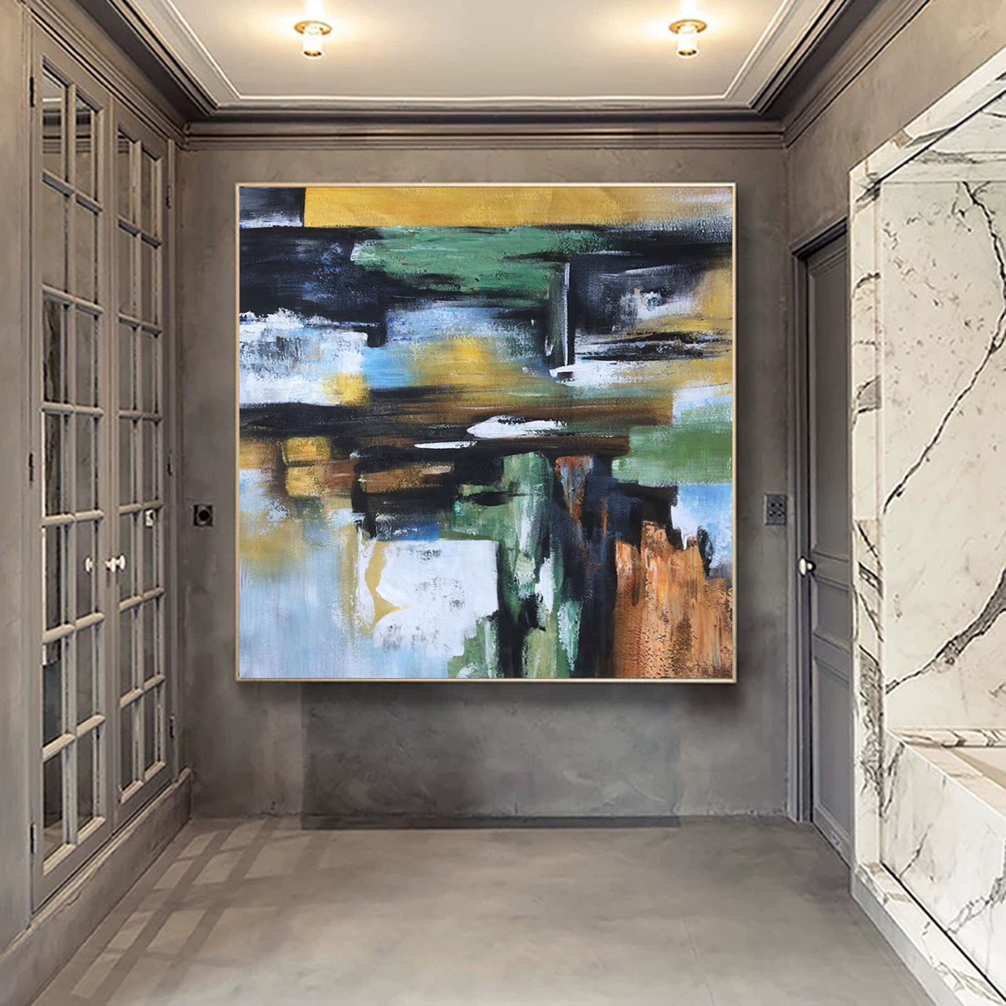 Modern abstract paintingextra large wall art large oil | Etsy