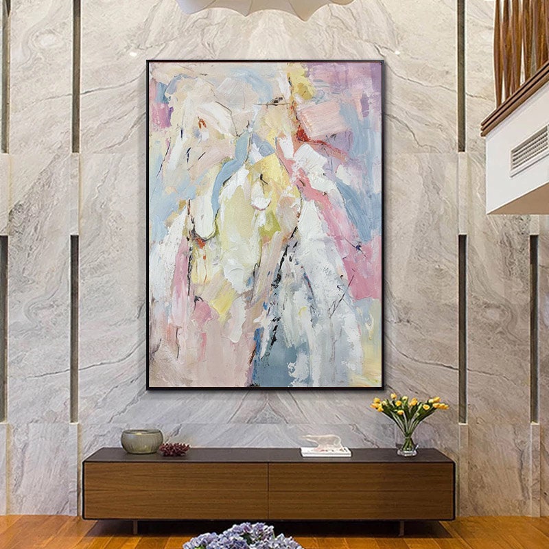 Large abstract painting canvaslarge canvas artoriginal | Etsy