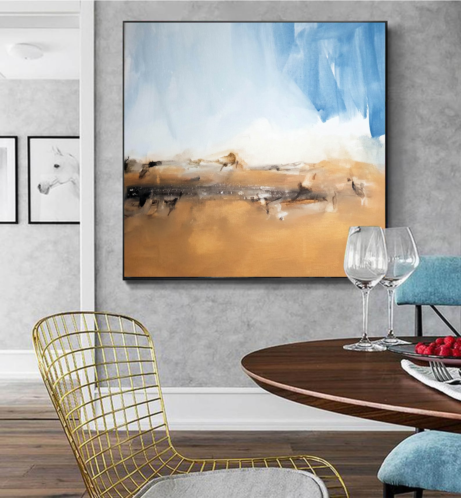 Large Canvas Art Abstract, Oversized Wall Art Modern, Minimalist Wall ...