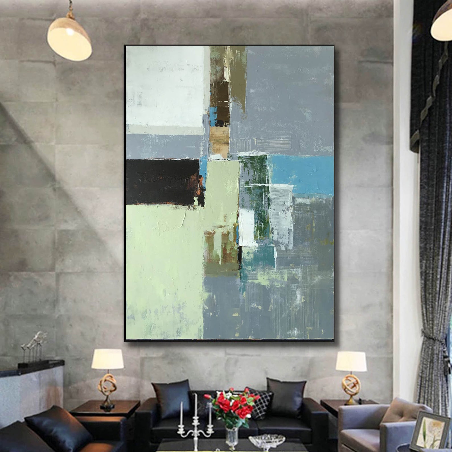 Modern Abstract Painting on Canvas Originallarge Abstract - Etsy