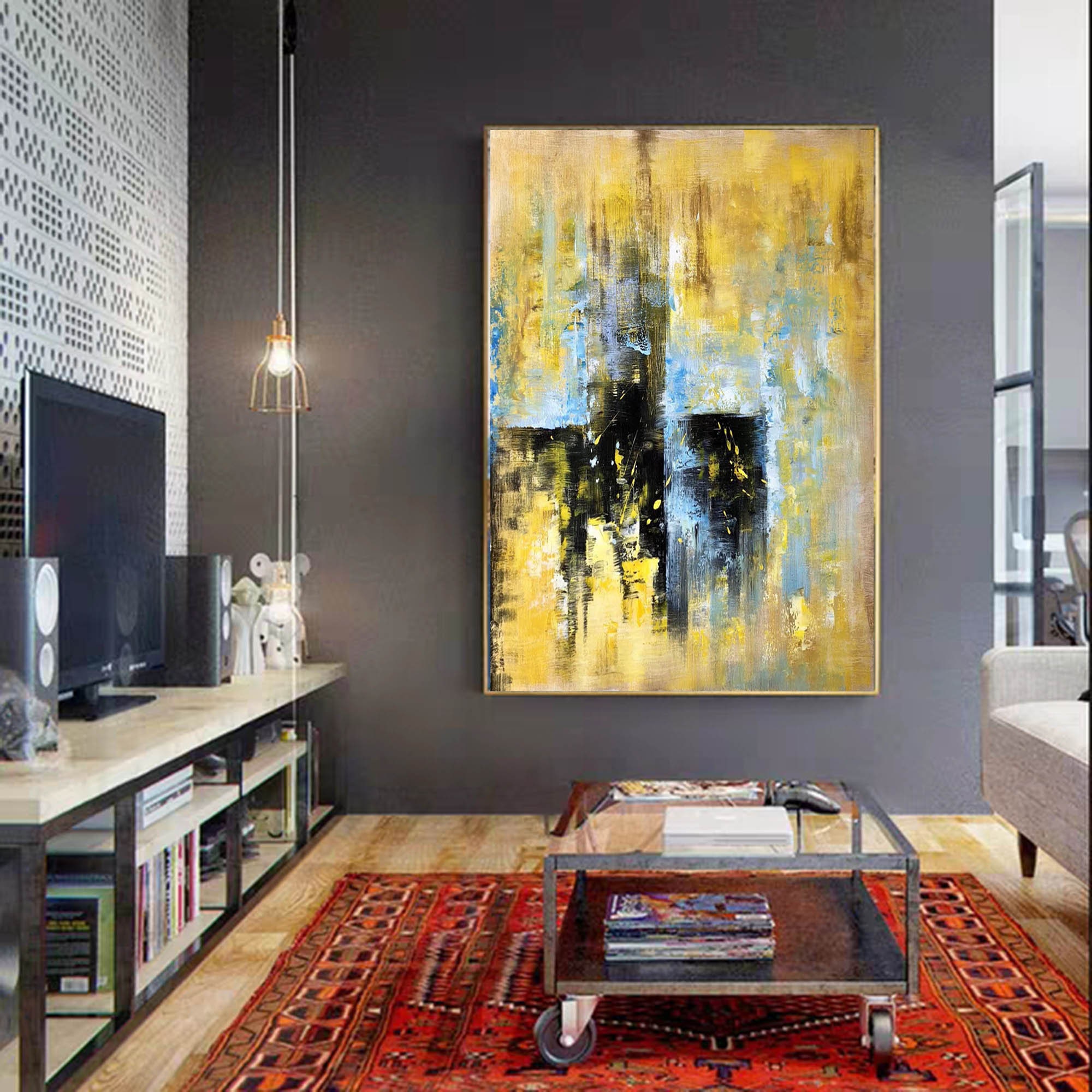 Modern Abstract Wall Artextra Large Wall Art | Etsy