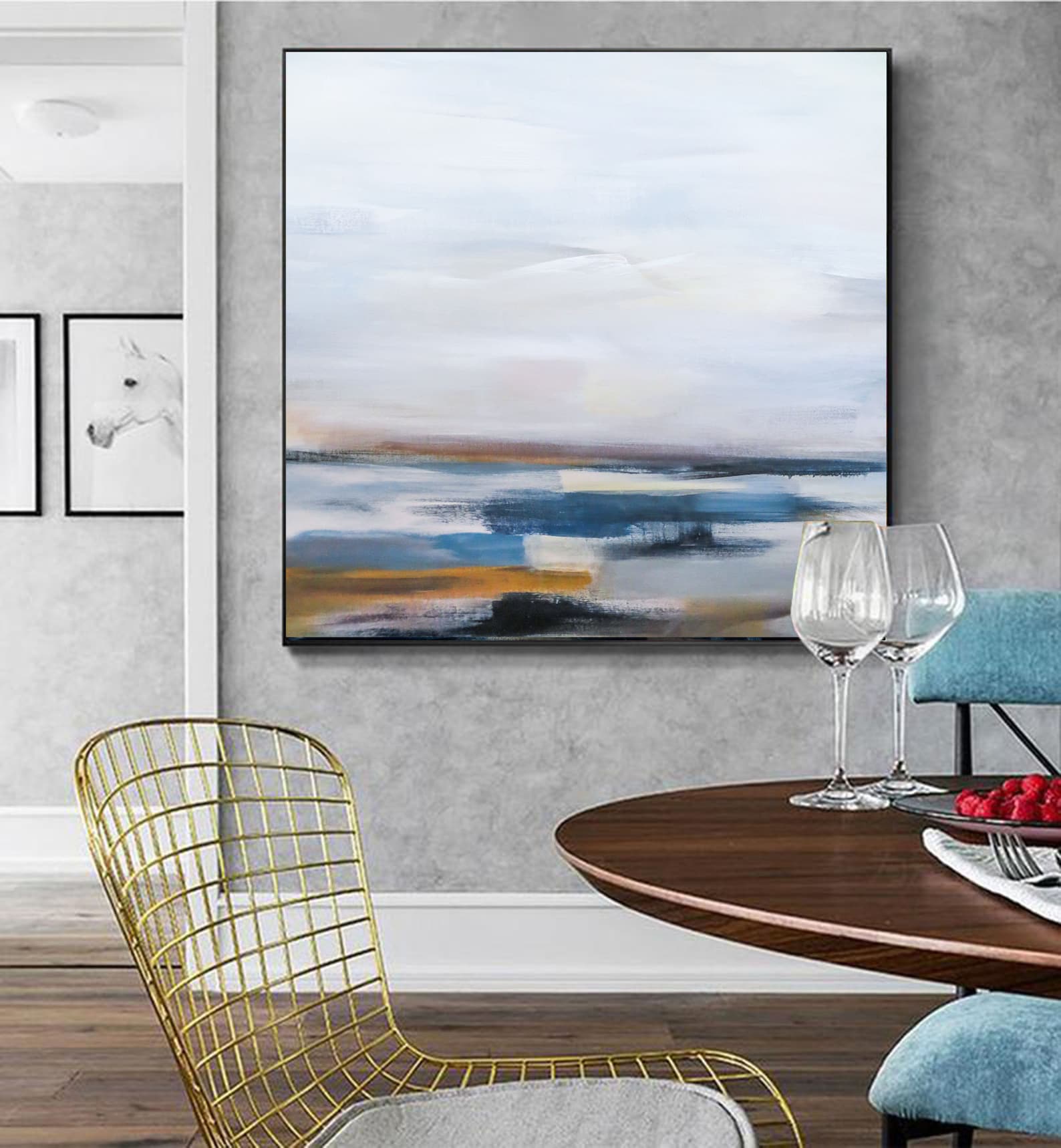 Large Abstract Canvas Artoriginal Abstract Painting on - Etsy