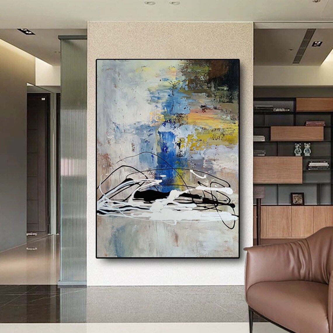 Modern Abstract Paintingextra Large Wall Artlarge Canvas - Etsy