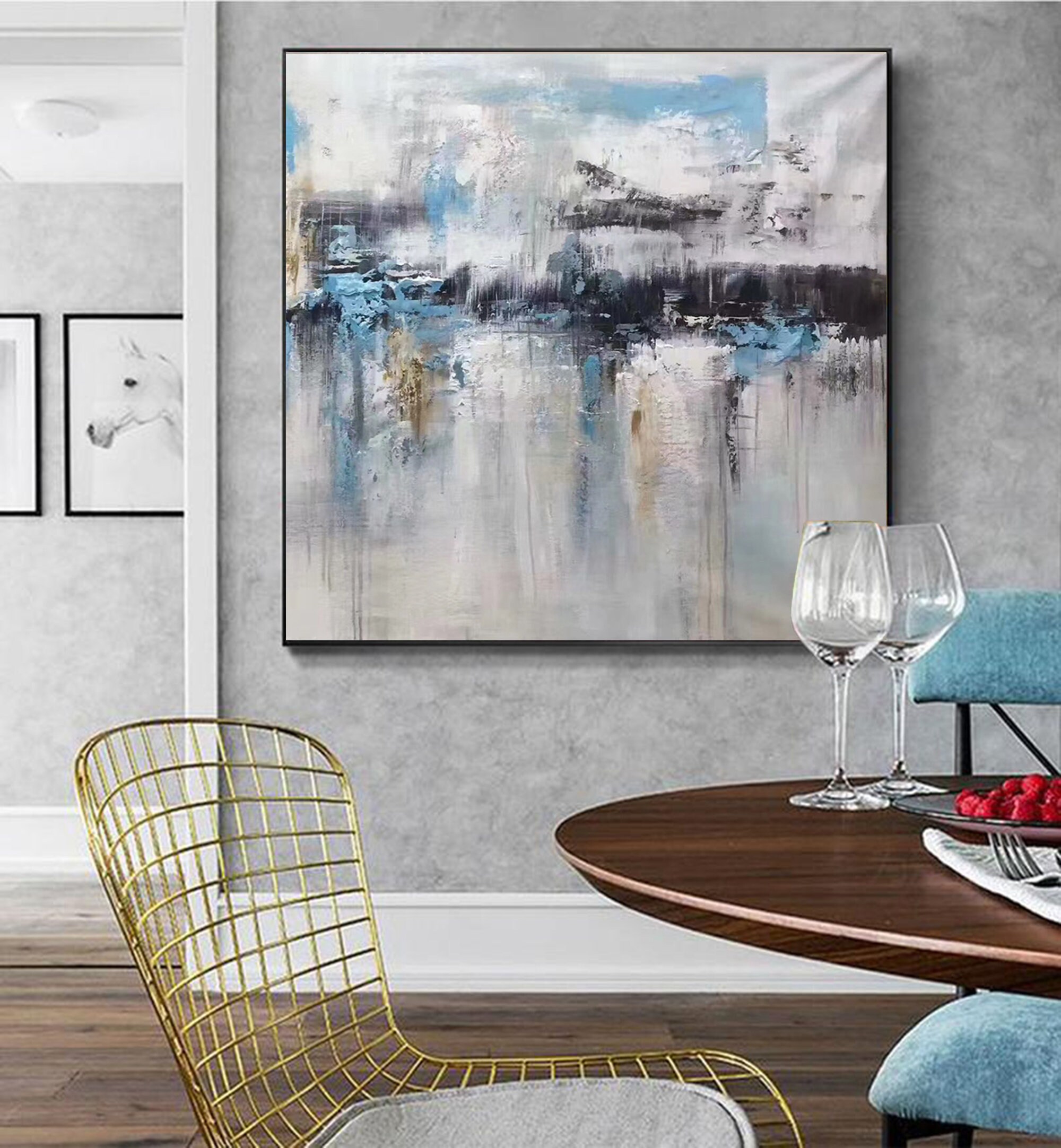 Extra large wall art modern abstract painting original large | Etsy