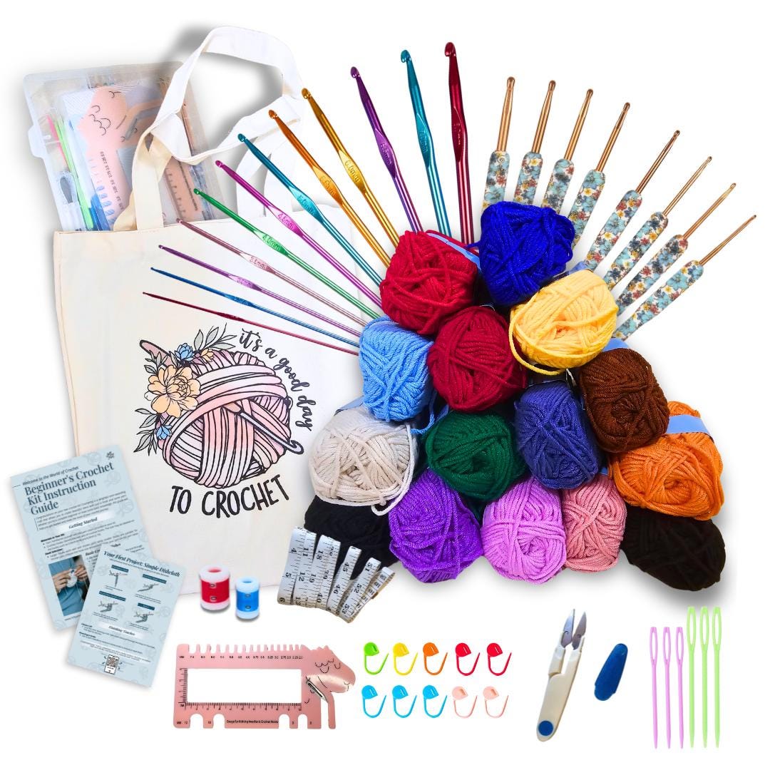 Crochet Kit for Beginners | Beginner Crochet Kit for Adults | Easy ...