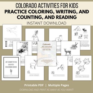 Colorado Abcs Coloring Book: A Digital ABC Learning Activity Book All ...