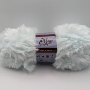 Fur Yarn Ultra Soft 50g One Skein 30m/32y Fluffy Yarn 100% Polyester ...
