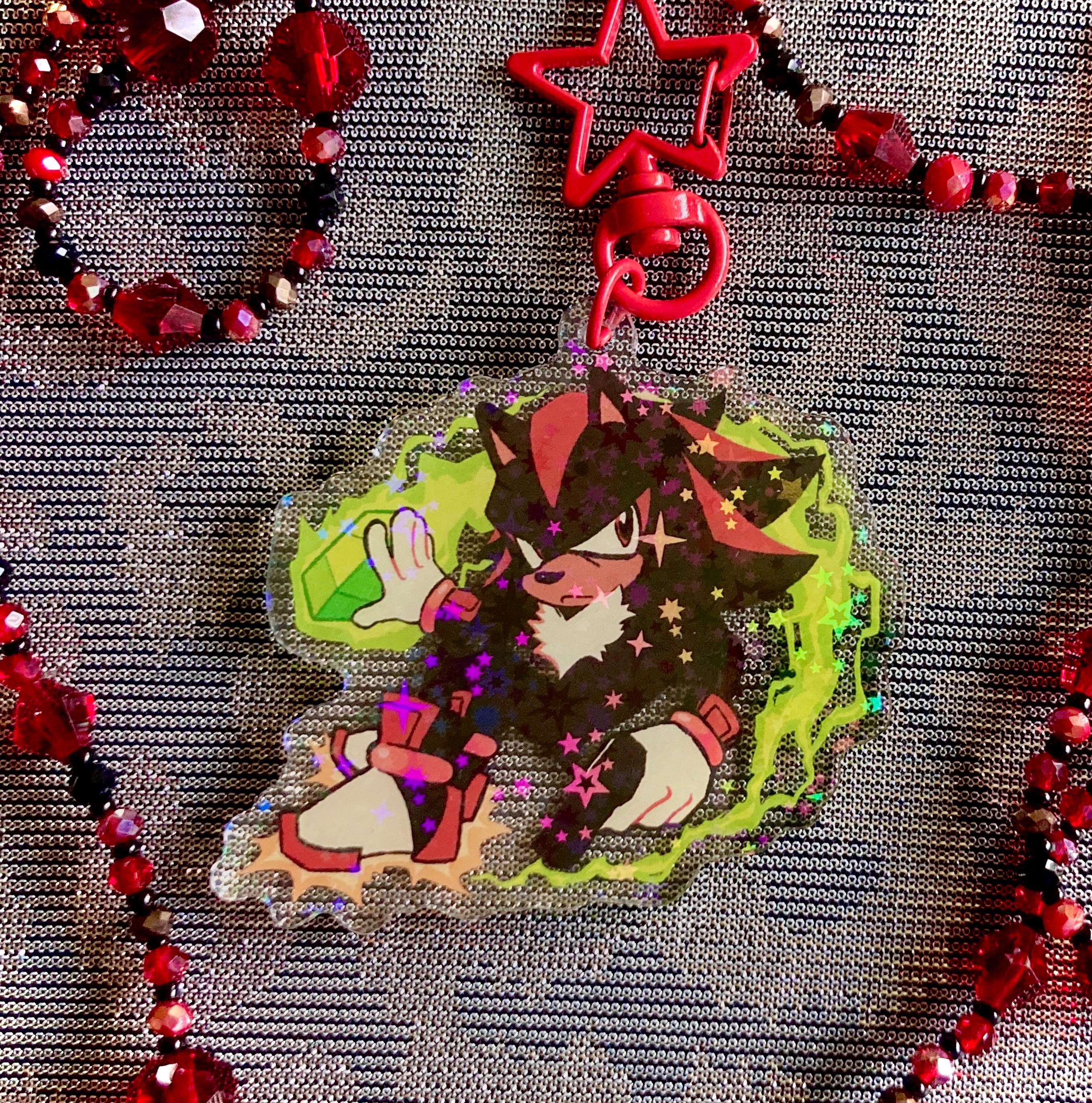 Shadow the Hedgehog Acrylic Charms - Etsy