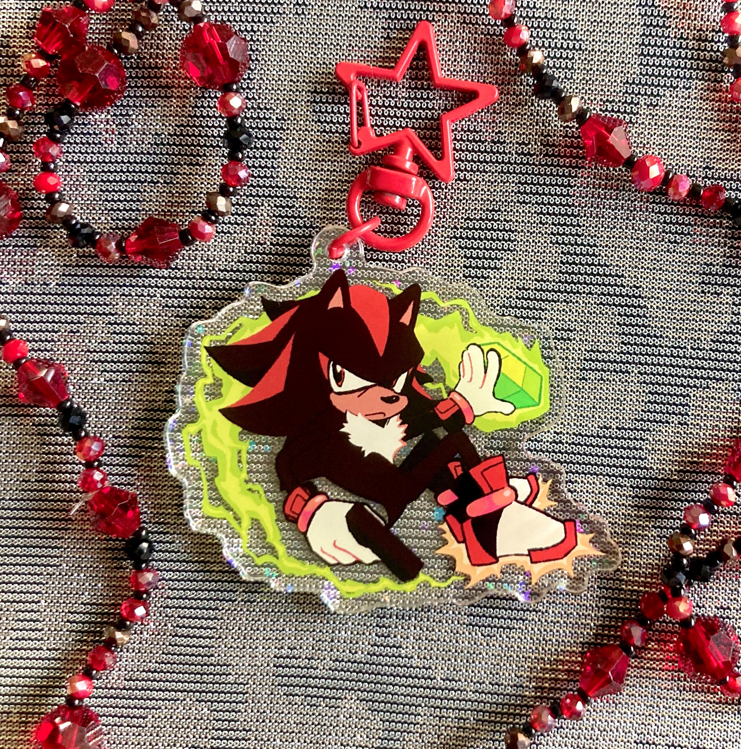 Shadow the Hedgehog Acrylic Charms - Etsy