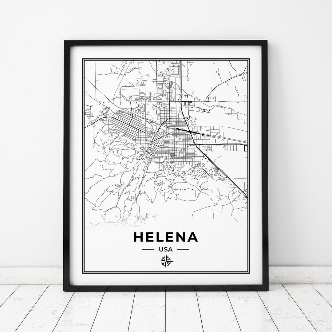 Helena, Map Print Map of Helena Digital Download - Etsy