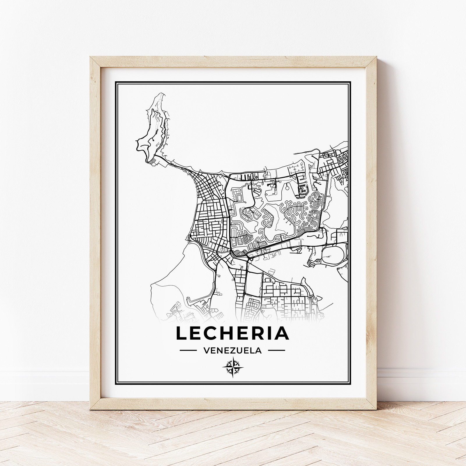 Lecheria Mapa Imprimir / Mapa de Lecheria Venezuela / Descarga Digital ...