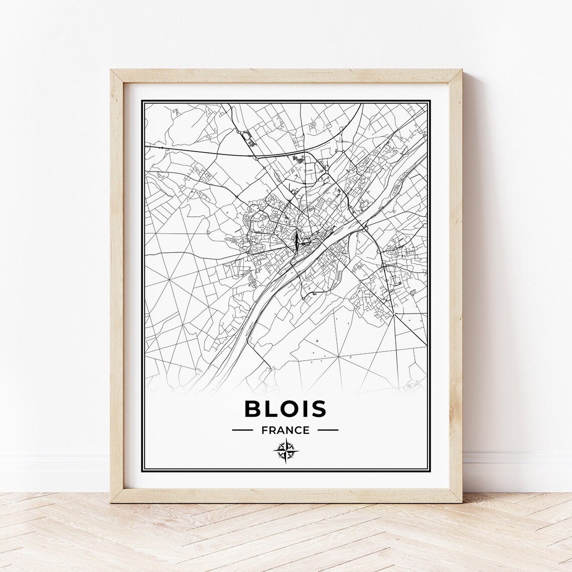 Blois Map Print Map of Blois France Digital Download - Etsy